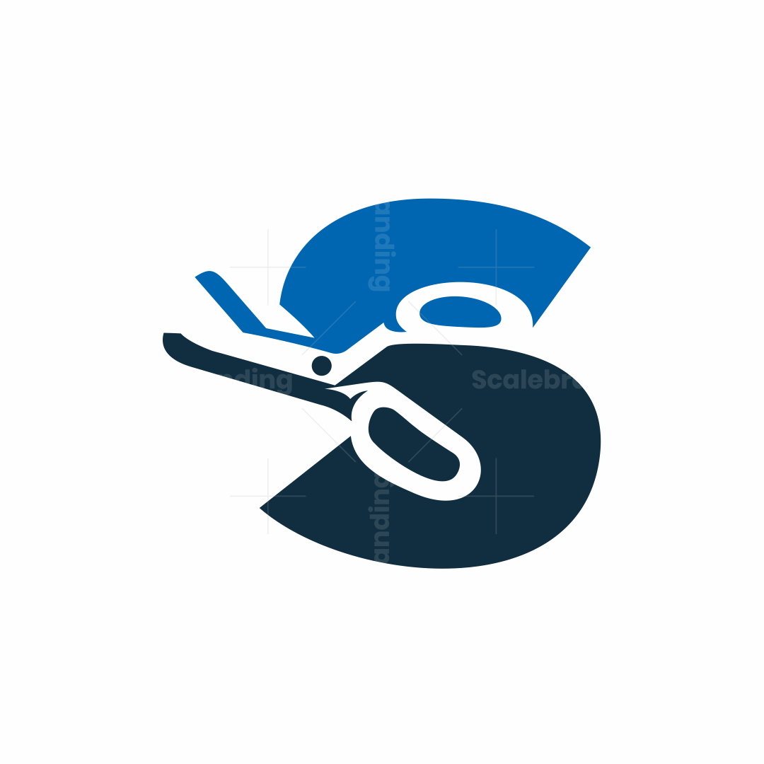 Letter S Scissor Simple Logo | Scalebranding