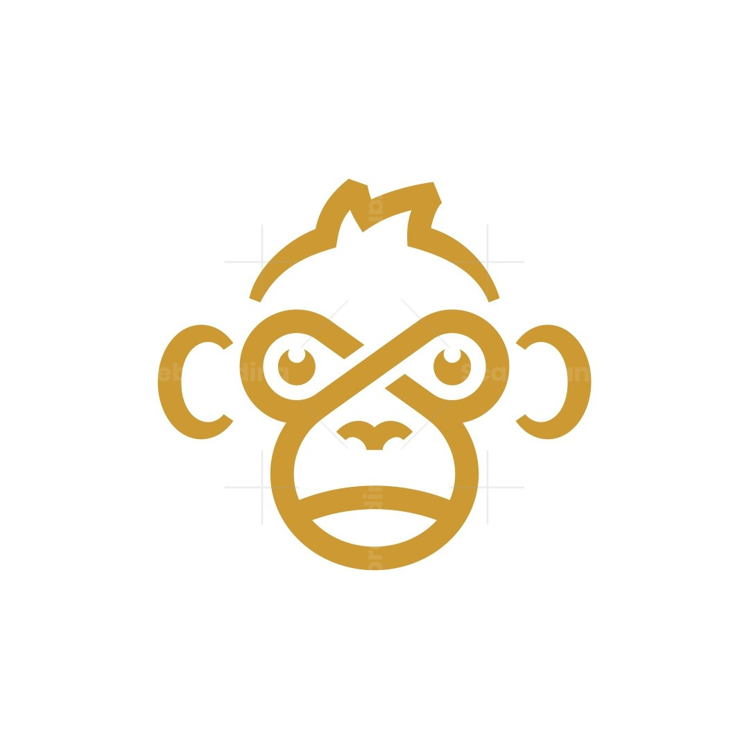 Infinity Monkey Face Logo | Scalebranding