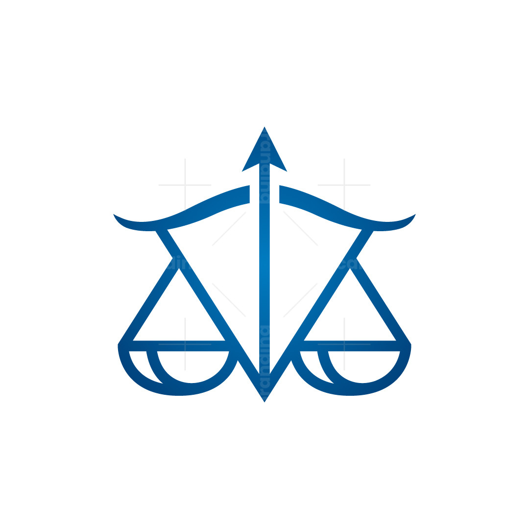 Scale of Justice Legal Archer Logo | Scalebranding